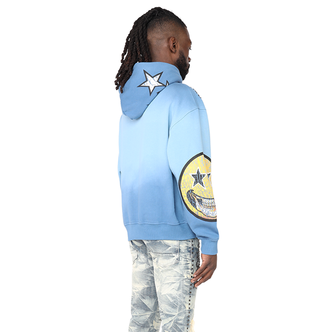 Smoke Rise - Oversized Maximalist Fleece Hoodie ( DUSK BLUE) – Octane