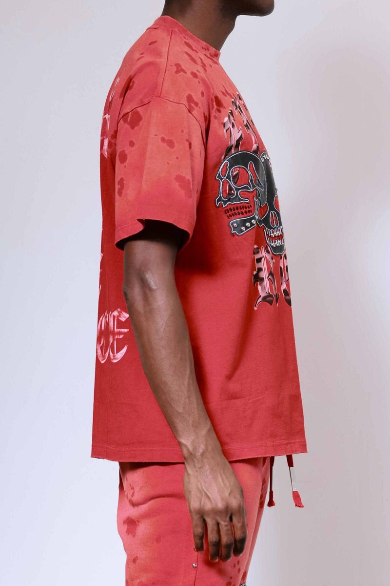 First Row - Wake Up and Be Fierce Applique Tee (Red) – OCTANE