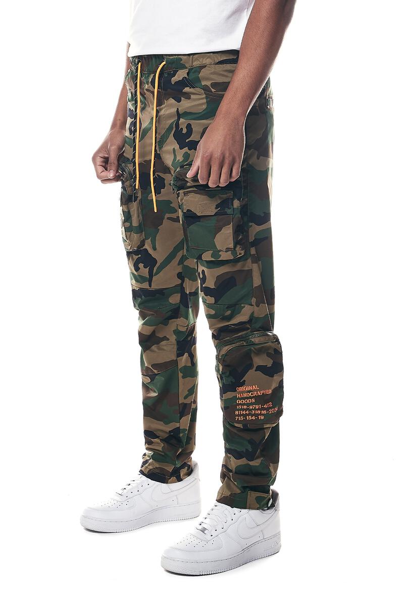 Smoke Rise - Printed Nylon Utility Pants (Wood Camo) – OCTANE